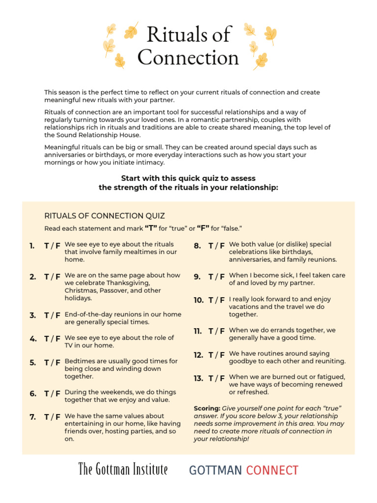 October 2023 LN Download - Rituals of Connection | PDF