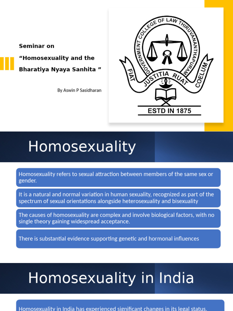 Homosexuality and Indian Law Seminar | PDF | Homosexuality | Social Ethics