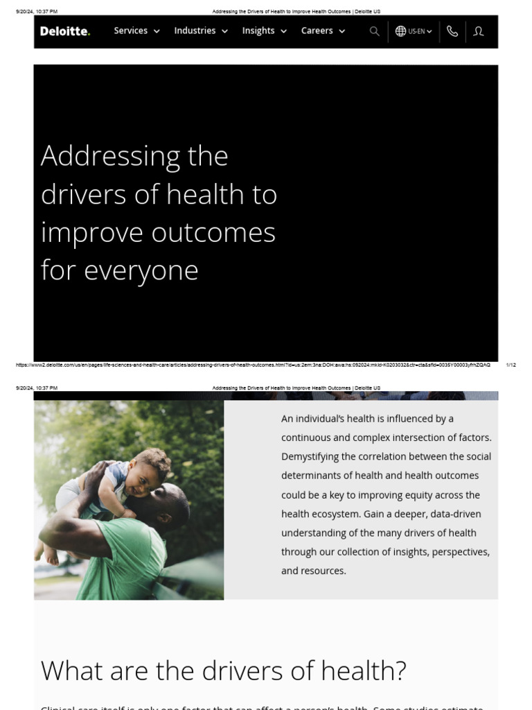 Drivers of Health Insights and Equity | PDF