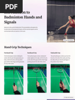 Badminton Grip Techniques Explained | PDF