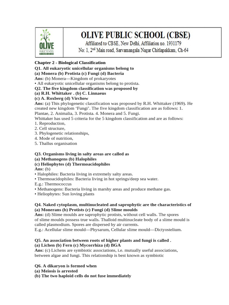 Five Kingdoms of Biological Classification | PDF | Fungus | Cyanobacteria