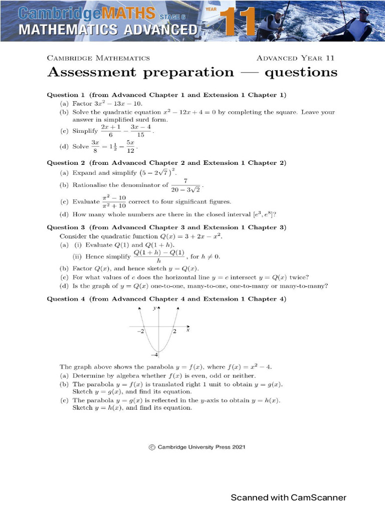 Assessment Preparation Questions | PDF