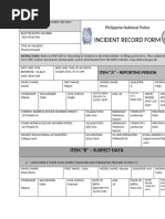 Example PNP Police Report | PDF