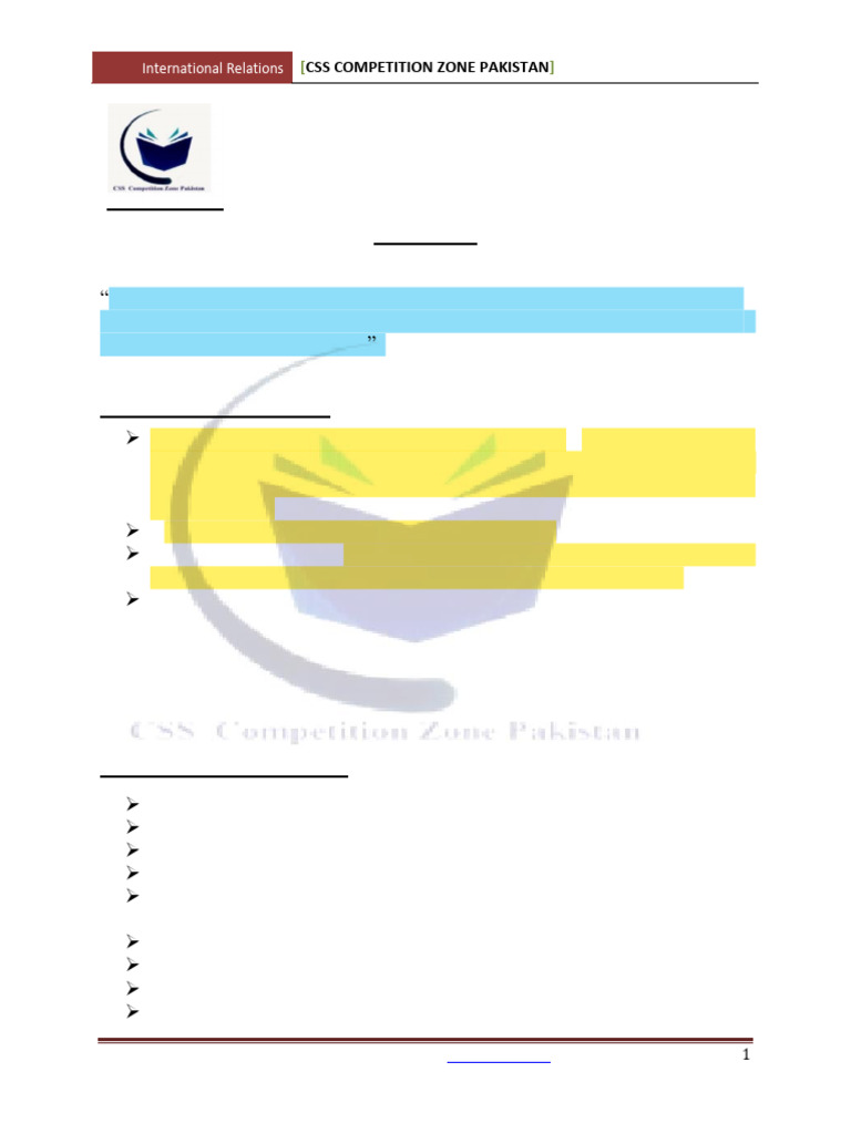 Theories of IR (Realsim+Neo - Liberalism +neo) | PDF | Liberalism ...