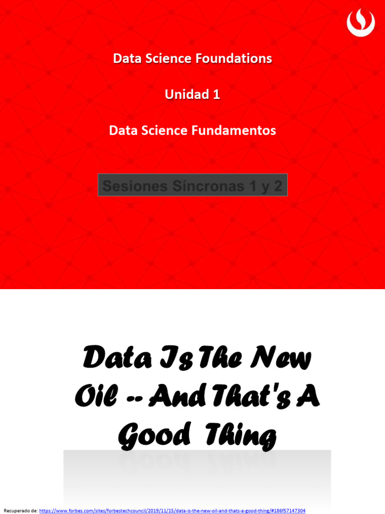 AP259 DSF SESIÓN SINCRONA 1 y 2 Data Science Fundamentos | PDF | Big Data | Tecnologías de la ...