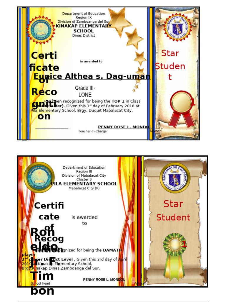 Award Certificates EDITABLE | PDF