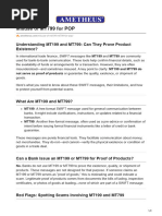 Understanding MT 799, MT 999, and MT 199 | PDF | Letter Of Credit | Banks