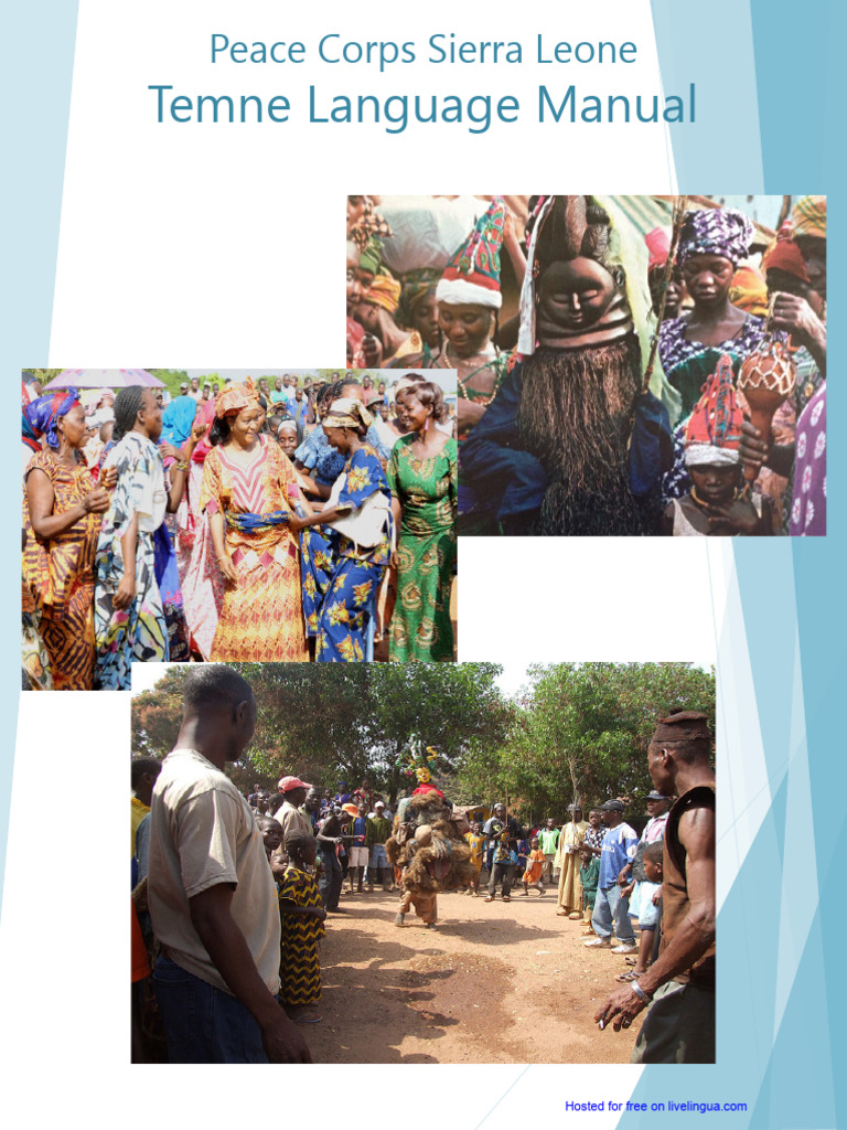 Temne Language Manual for Peace Corps | PDF | Linguistics | Grammar