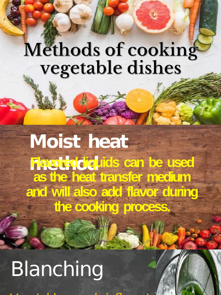 Cooking Methods and Sauces for Vegetables | PDF | Breads | Sauce
