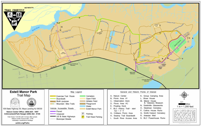 Estell Manor Park Trail Map | PDF
