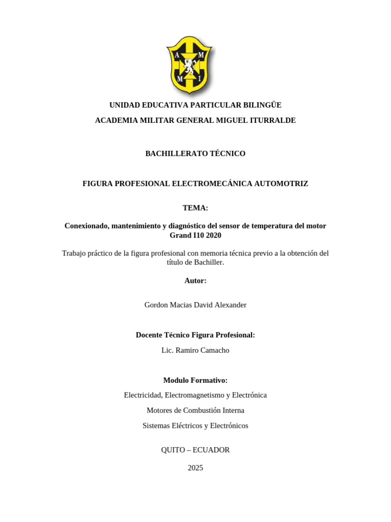 Memoria Gordon 1 | PDF | Termostato | Refrigerante