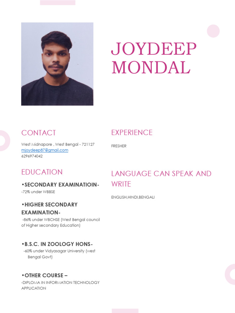 JOYDEEP MONDAL Resume (1) - Removed | PDF