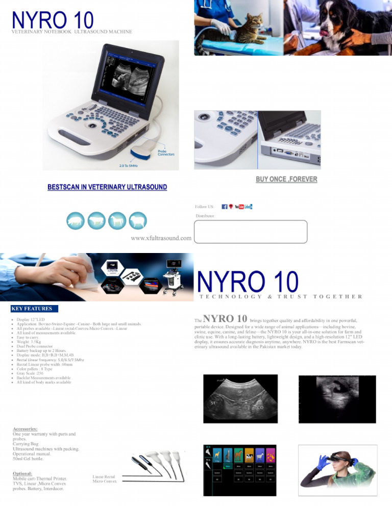 VET-NYRO 10 Best Ever Veterinary Ultrasound Machines | PDF