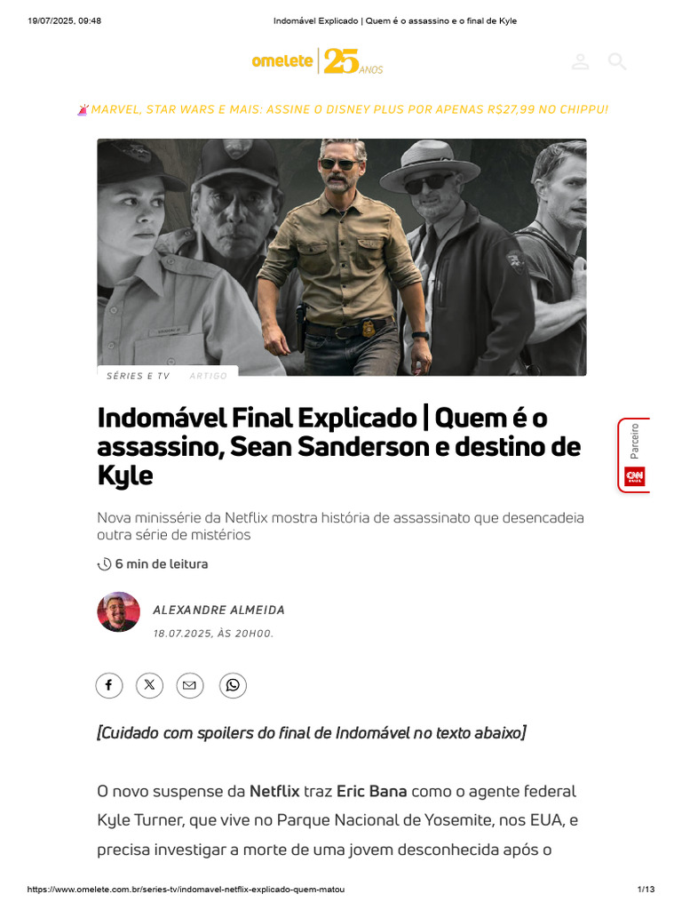 Indomável Explicado - Quem É o Assassino e o Final de Kyle | PDF | Star Wars | The Walt Disney ...