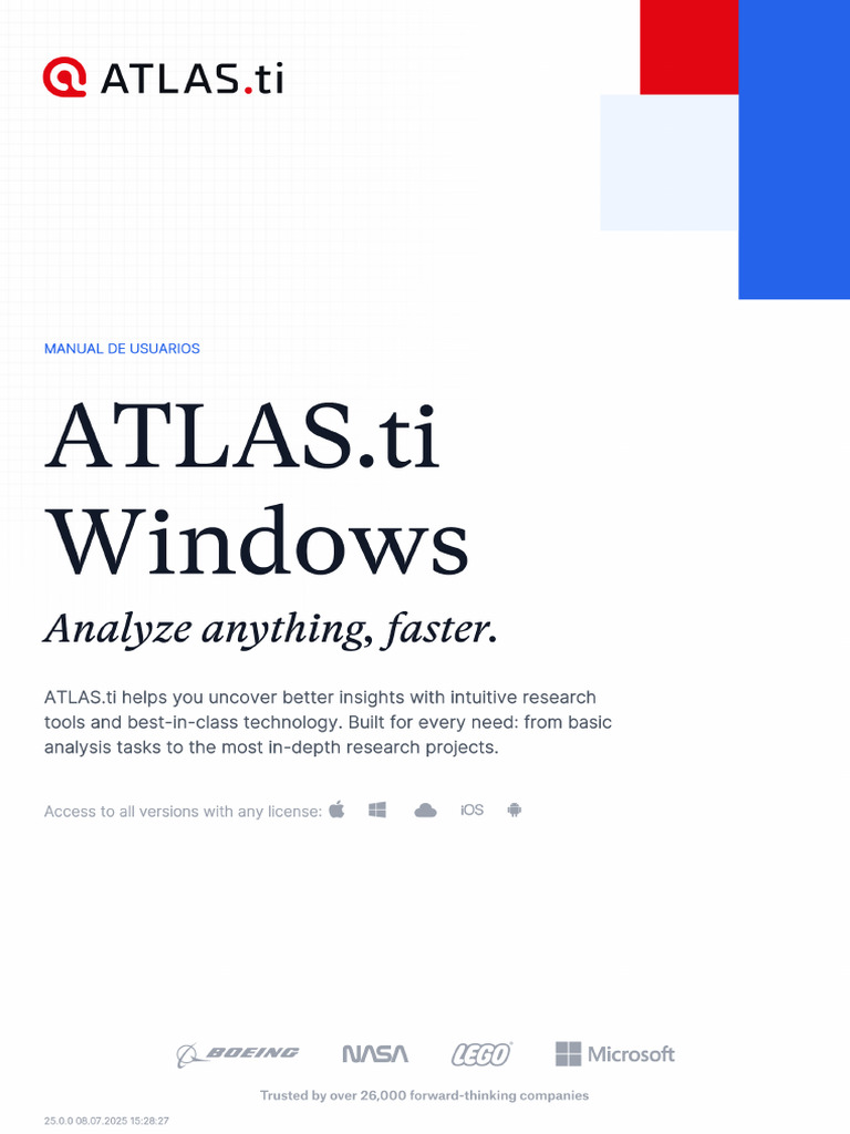 Manual de Usuario ATLAS.ti 25 Windows | PDF | Archivo de computadora ...