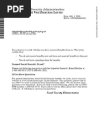SAMPLE Social Secuirty Award Letter SSA Updated 2025 | PDF