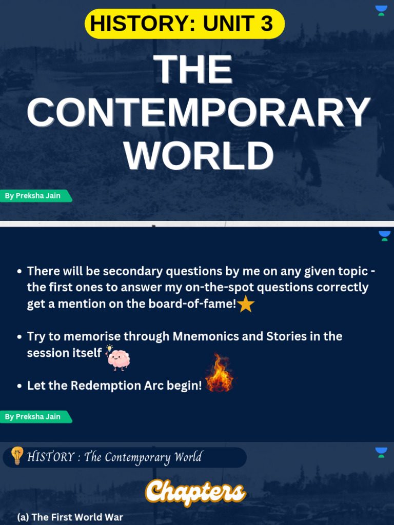 Contemporary World History Overview | PDF | Austria Hungary | German Empire