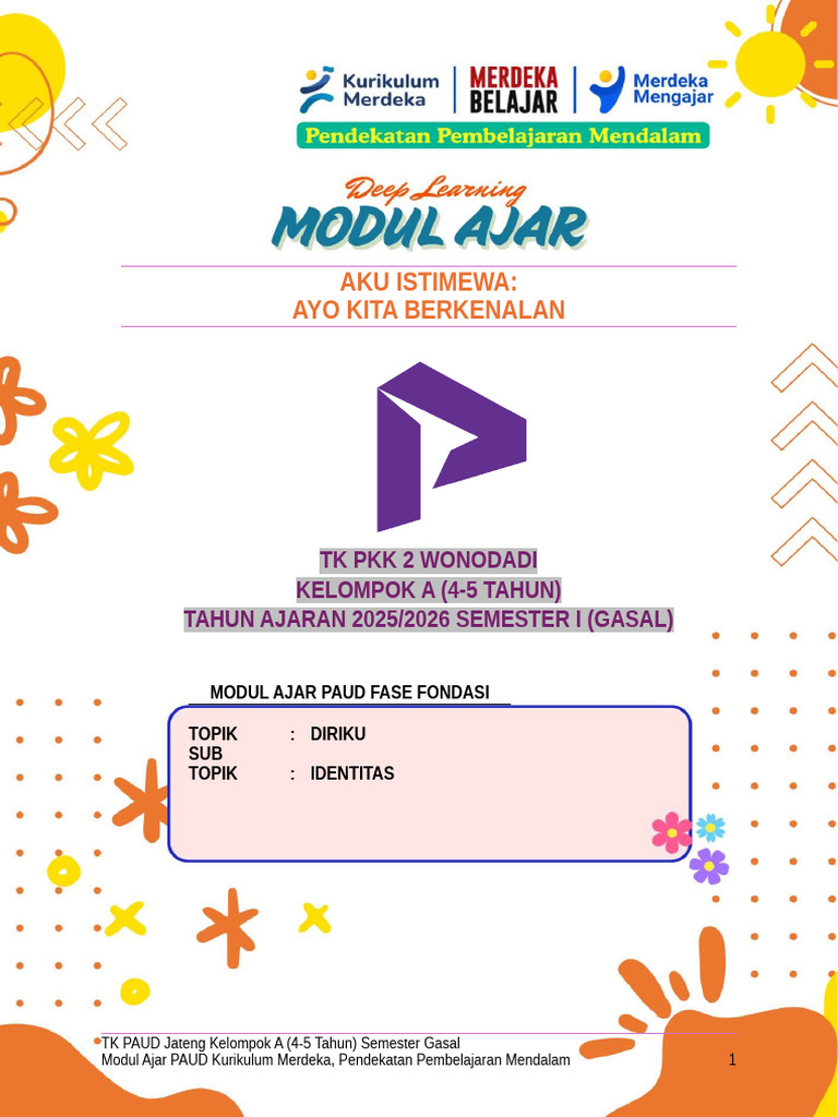 Modul Ajar Kel A Deep Learning Terbaru | PDF