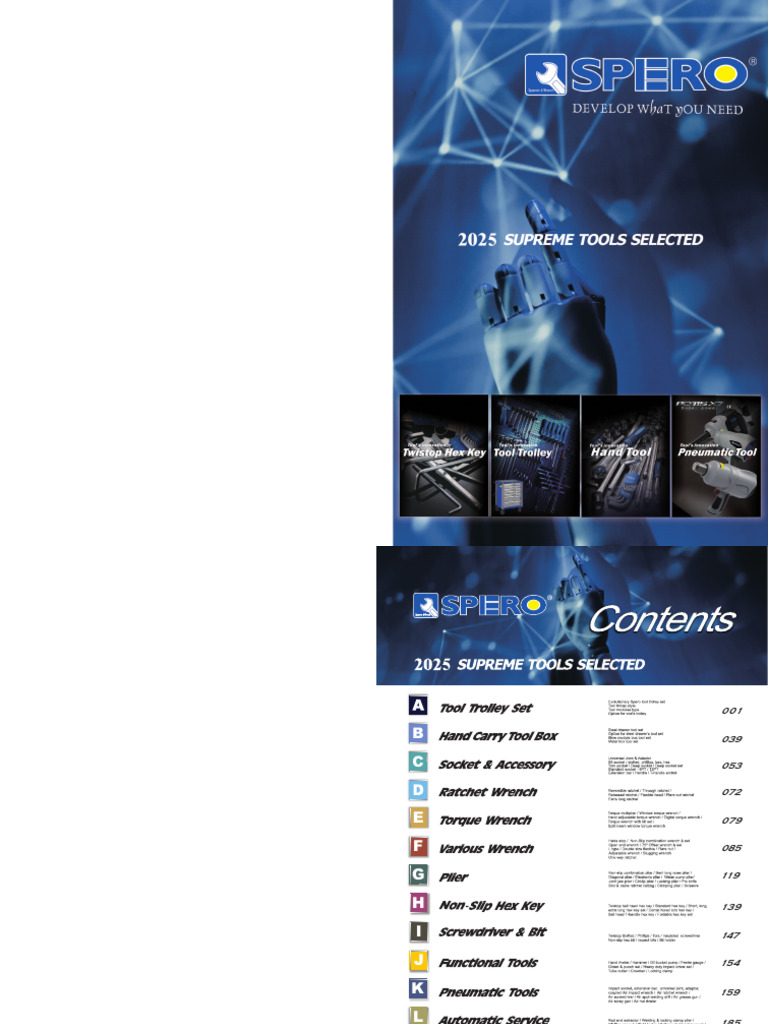 Tool Set Catalog and Specifications | PDF