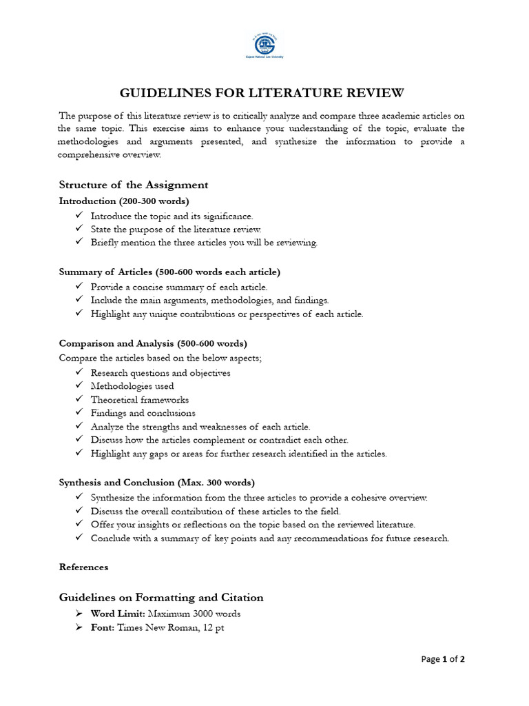 ICE-2025 Guidelines and Rubrics For Article Review | PDF | Literature Review | Methodology