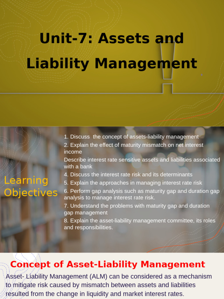 Asset-Liability Management in Banking | PDF | Derivative (Finance ...