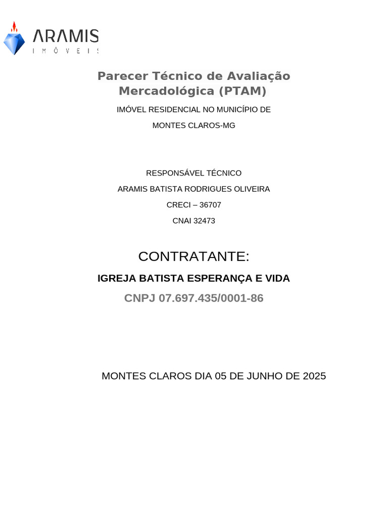 Avaliação de Imóvel em Montes Claros | PDF