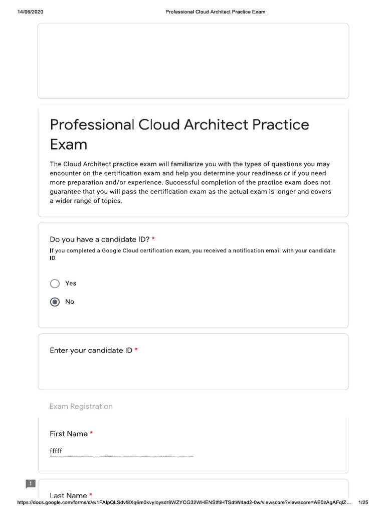 GCP Architect Practice | PDF