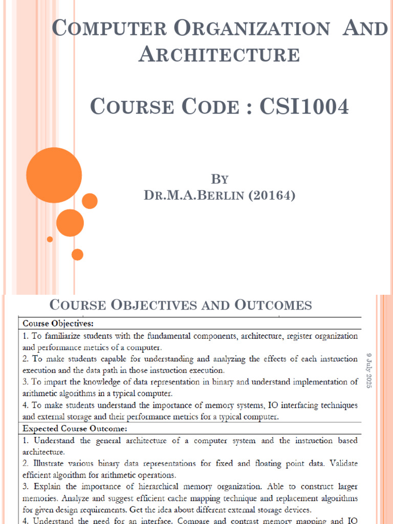 2-Introduction To Computer Systems, Overview of Organization and ...