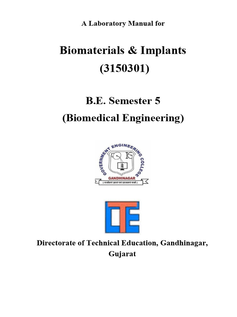 BMI - 3150301 - Lab Manual | PDF | Stainless Steel | Corrosion