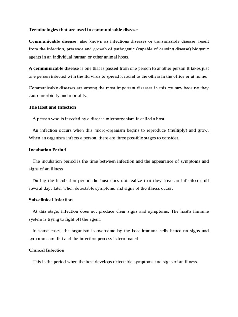 Communicable Dse MANUAL Teaching Notes | PDF | Infection | Pathogen