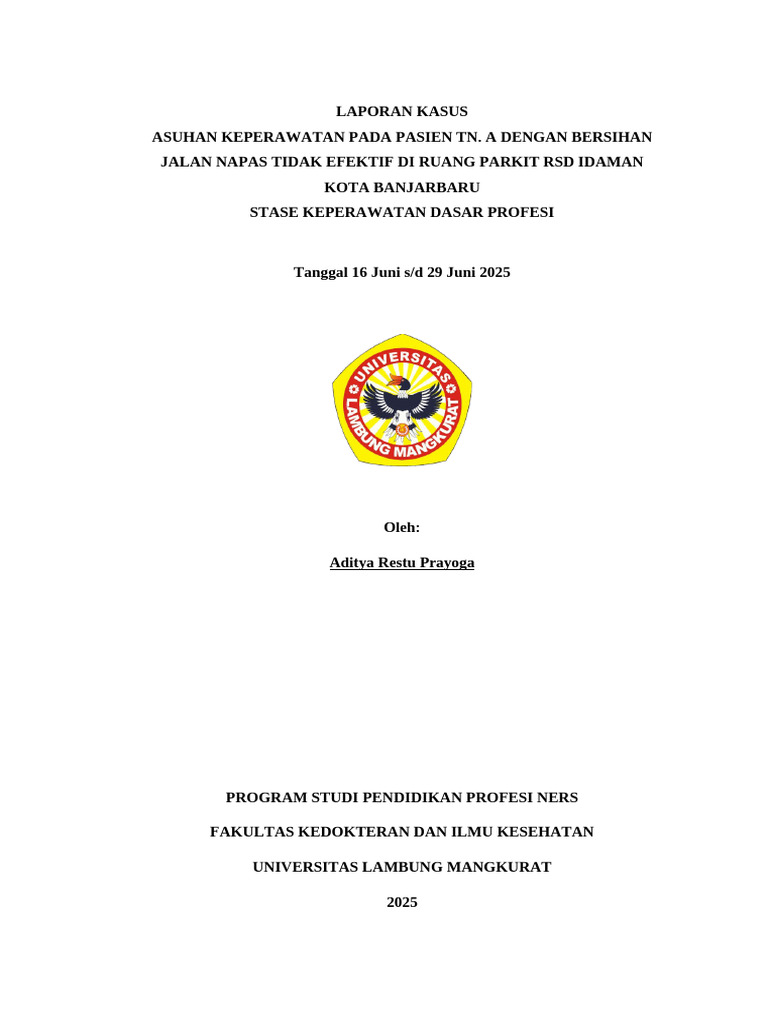 Cover + Lembar pengesahan | PDF