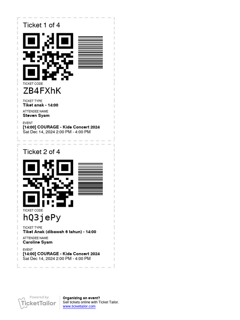 Ticket Vouchers | PDF