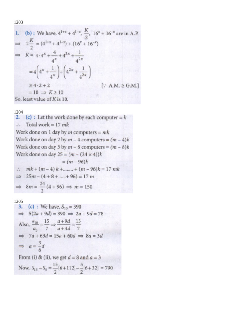 Progression 2024 Pyq Sol. | PDF