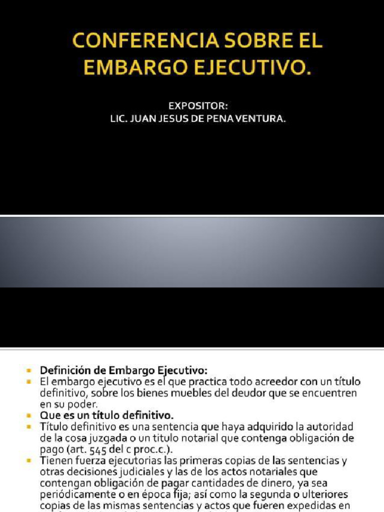 El Embargo Ejecutivo 2.0 | PDF