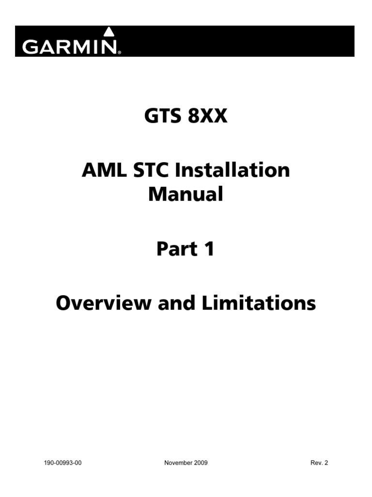 GTS800 Installation Manual Part1 Overview and Limitations | PDF ...