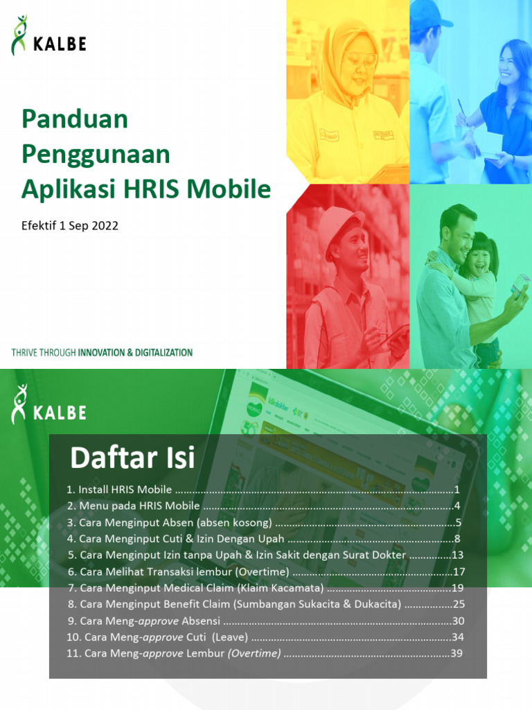 Panduan Login dan Penggunaan HRIS Mobile | PDF