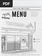 TalkCrab MENU v2 | PDF | Thai Cuisine | Foods