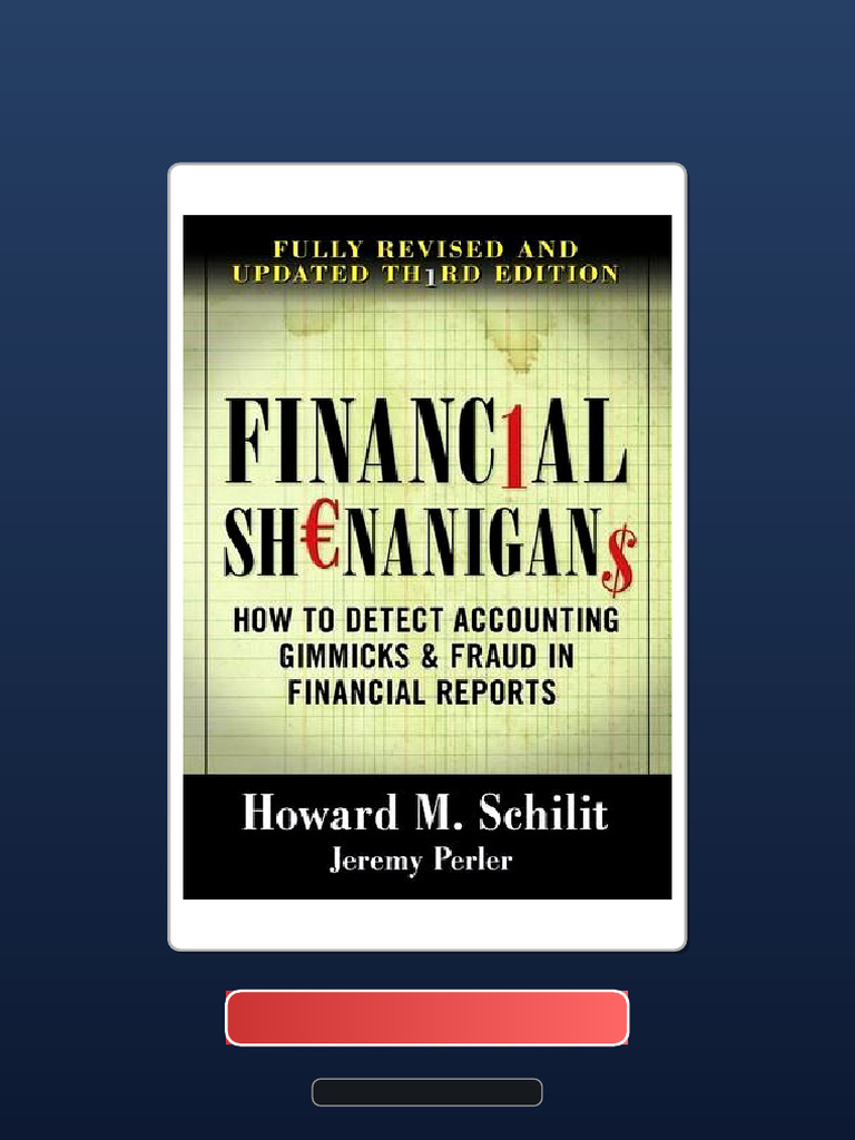 Financial Shenanigans How To Detect Accounting Gimmicks Fraud in ...