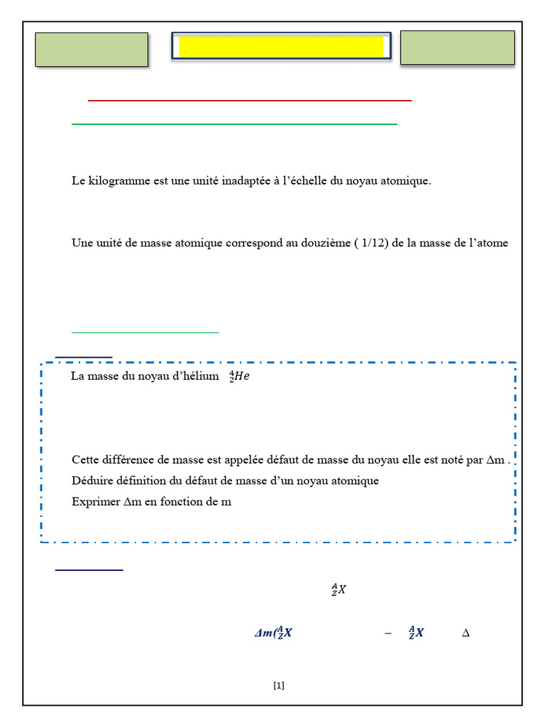 Équivalence masse-énergie en physique nucléaire | PDF | Fission ...