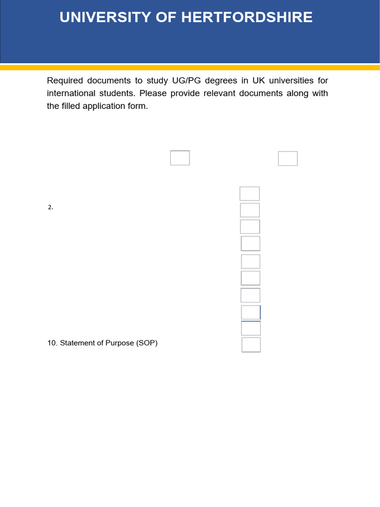 UH International Application Form | PDF | Travel Visa | Disability