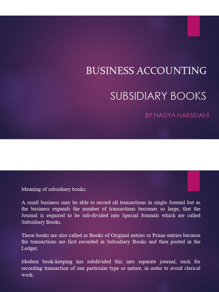 Unit 6 Subsidiary Books-Cash Book | PDF | Debits And Credits | Cash