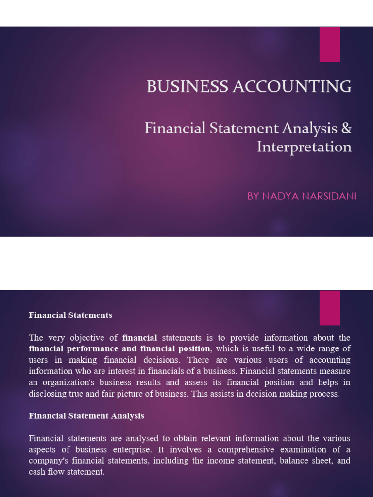 Financial Statement Analysis Techniques | PDF | Income Statement ...