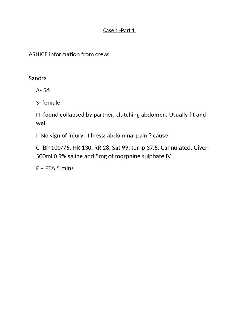 Case 1 (Complete) | PDF