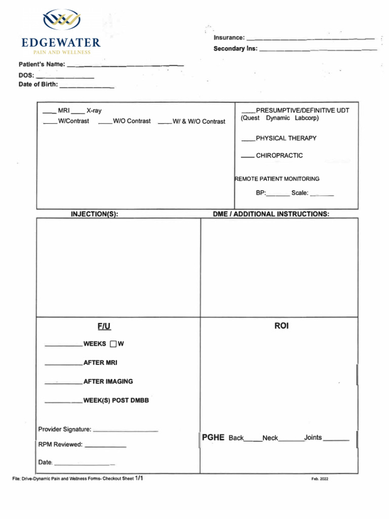 Check Out Form 1102024 | PDF