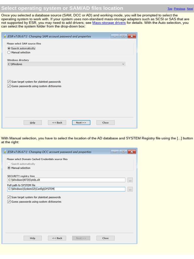 SAM File Location in Windows Systems | PDF | Password | Windows Registry