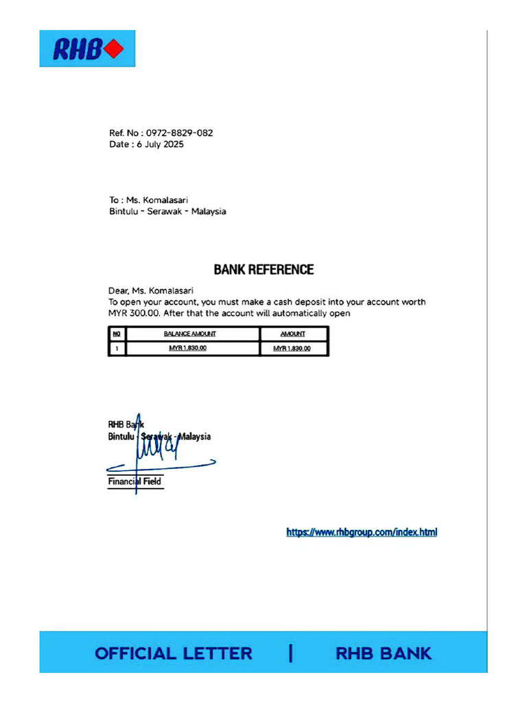 RHB Bank Report | PDF