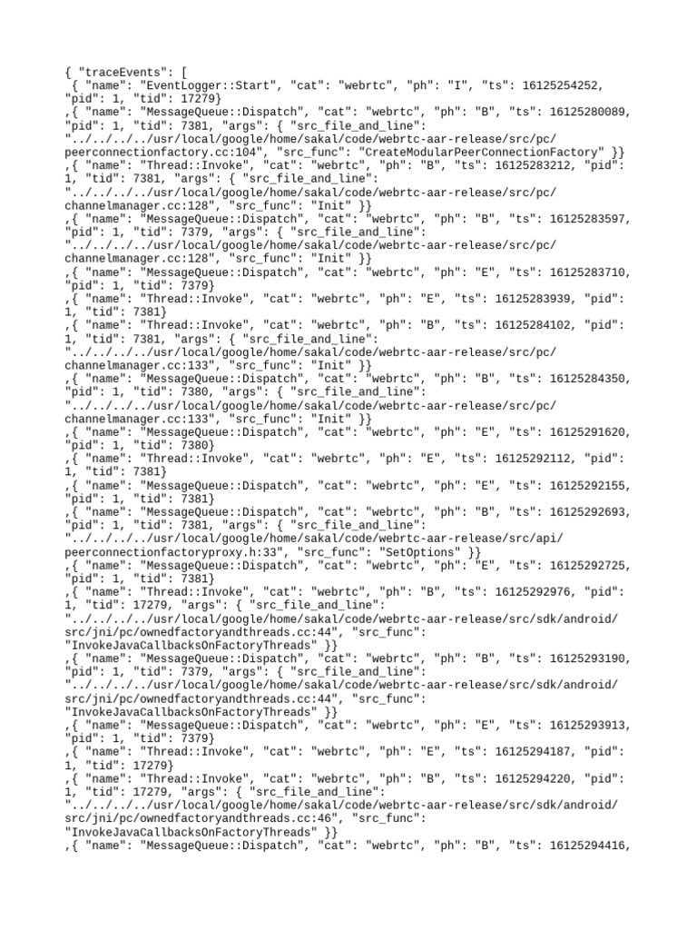 Webrtc Trace | PDF | Software | Software Engineering