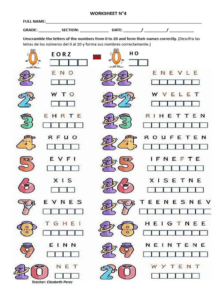 Worsheet 4 | PDF
