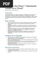 Critical Analysis of I Wandered Lonely As A Cloud by William Wordsworth ...