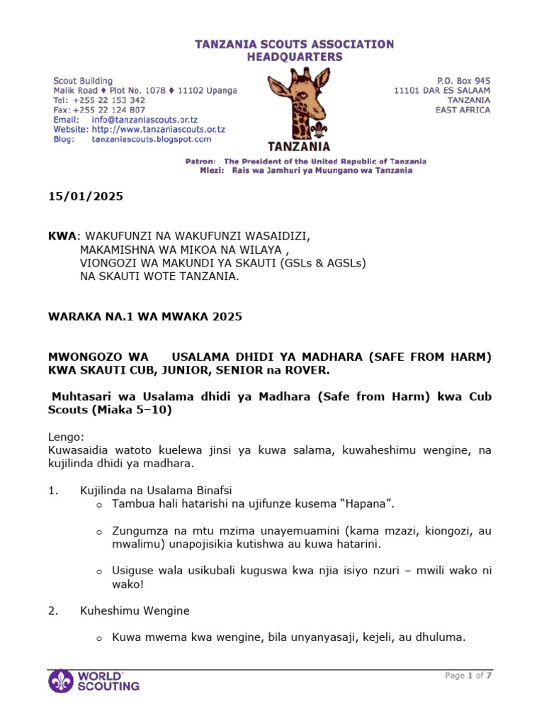 Waraka Wa SFH 2025 - 250612 - 221549 | PDF